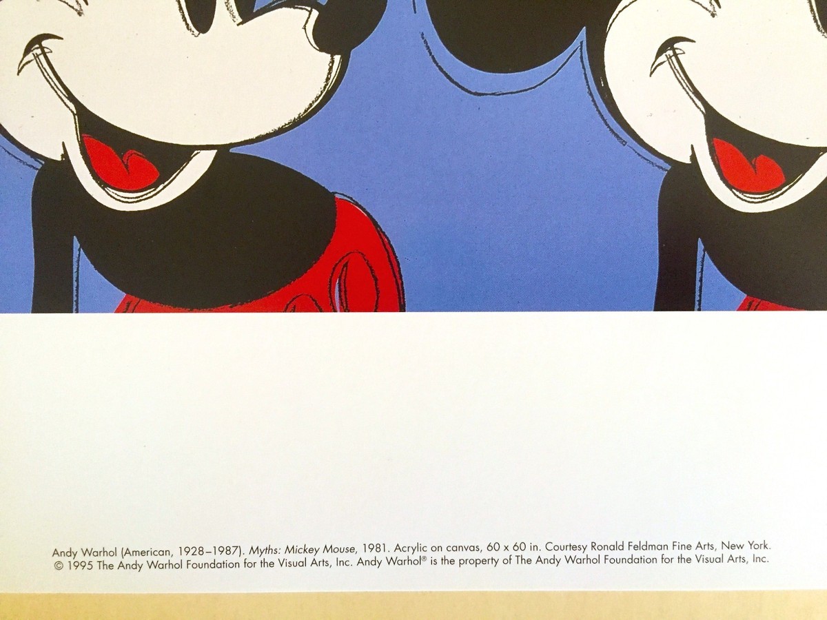 Andy Warhol Ealaín Pop Mickey Mouse Andy Warhol (1928 1987), Quadrant