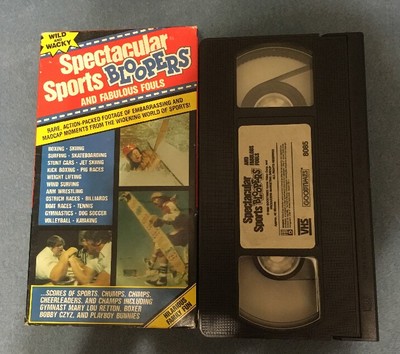 Spectacular Sports Bloopers And Fabulous Fouls VHS 1989 Video Out Of ...