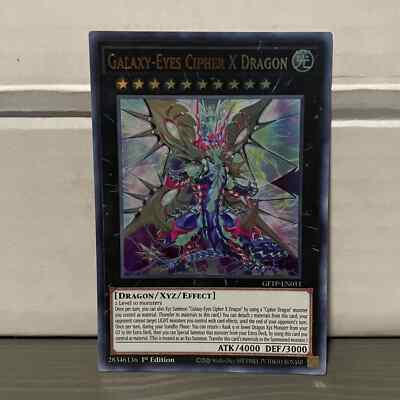 1ST EDITION GALAXY-EYES CIPHER X DRAGON 2020 GFTP-EN011 YUGIOH CARD (LP ...