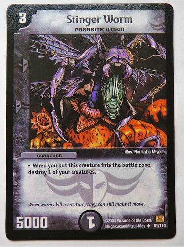 CARTE DUEL MASTERS Stinger Worm 61/110 ANGLAIS neuve | eBay