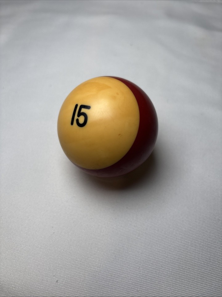 Vintage Bakelite Pool Billiard Ball Maroon Striped Number 15 | eBay