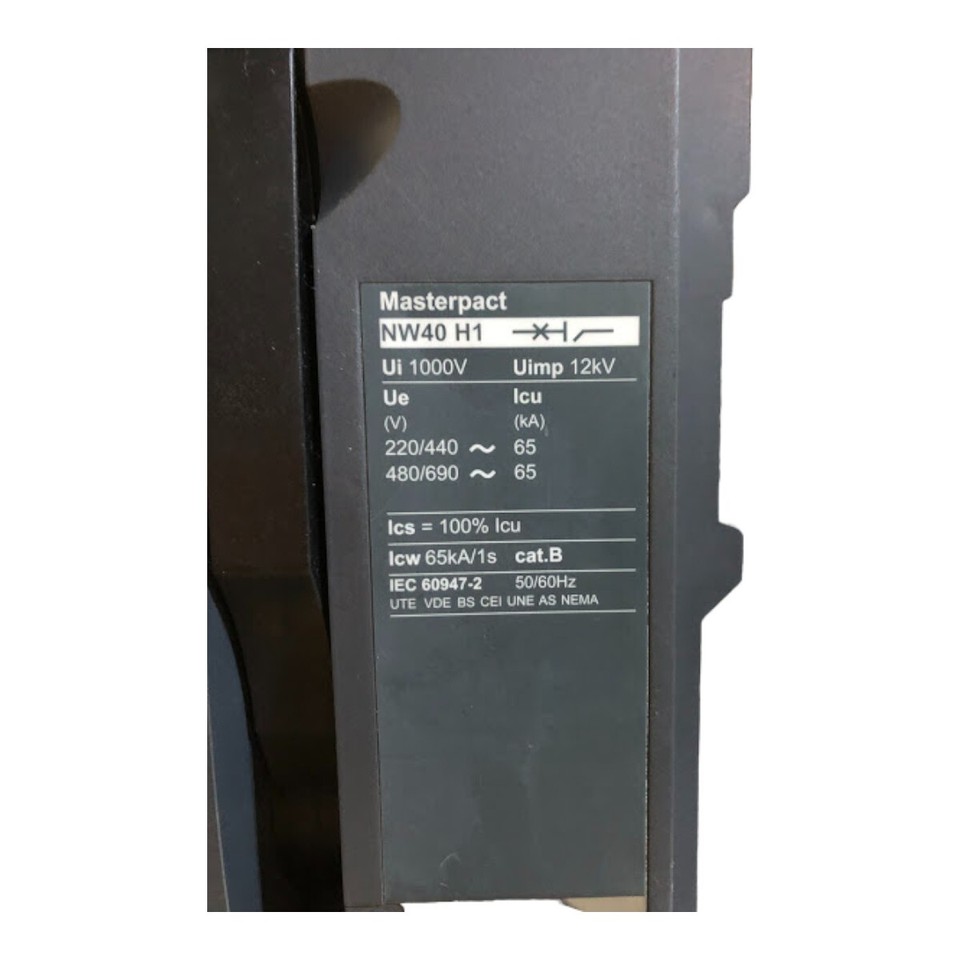 Disjuntor Schneider Masterpact NW40 H1 4000A 1000V 12Kv | eBay