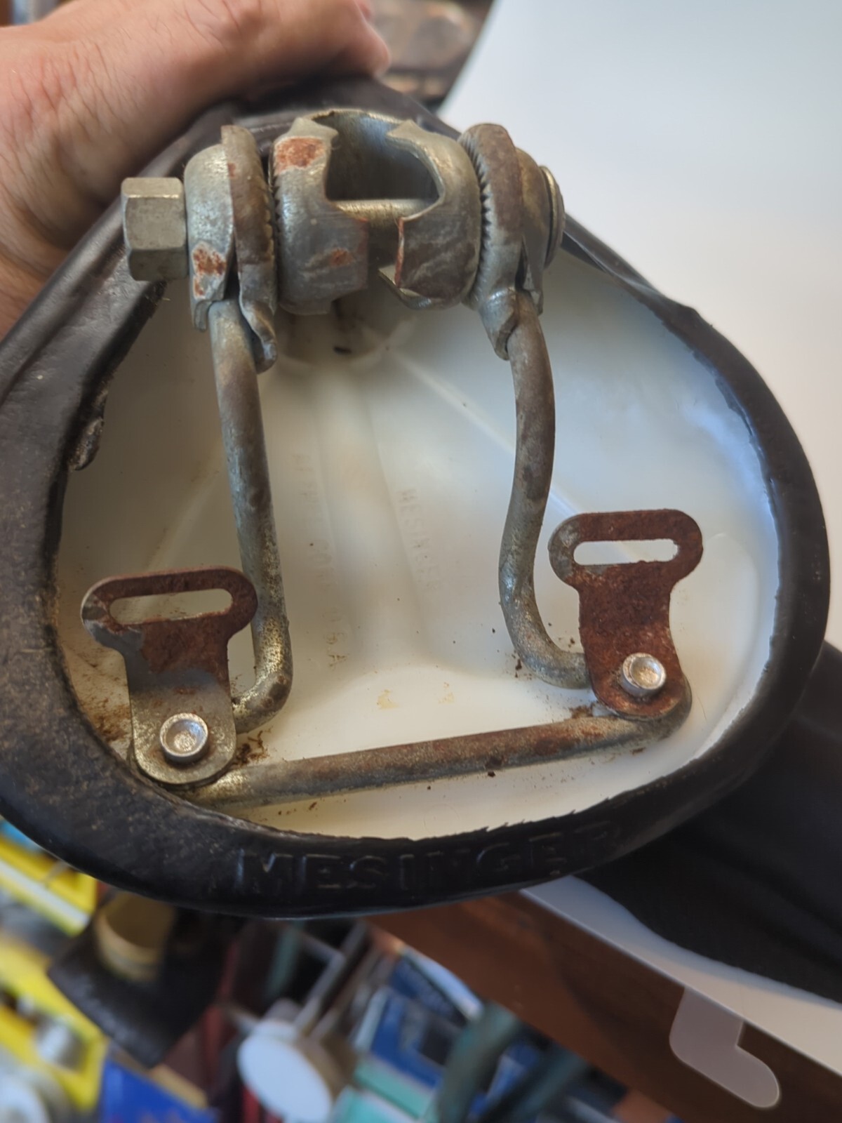 VTG Schwinn Messenger Bicycle Seat Black w/Gel Pad Continental Varsity Road Bike | eBay