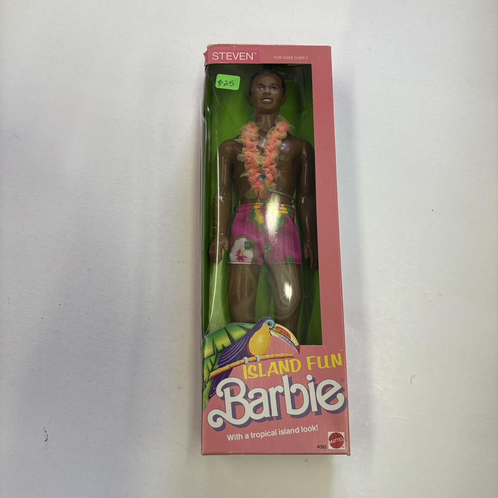 Vintage 1987 Island Fun Barbie Steven Doll with a Tropical Island Look NRFB