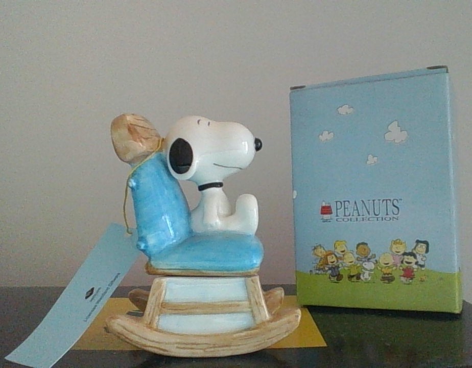 Peanuts Snoopy Rocking Chair Westland Trinket Box Excellent Condition ...