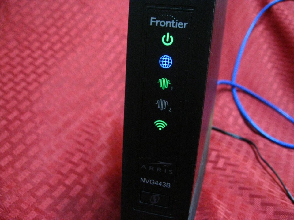 ARRIS NVG443B Frontier Fiber Bonded Broadband Gateway WiFi Router Modem ...