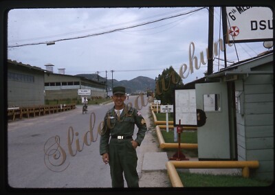 Korea Military Base Man Building 1960s 35mm Slide Kodachrome 1964 | eBay