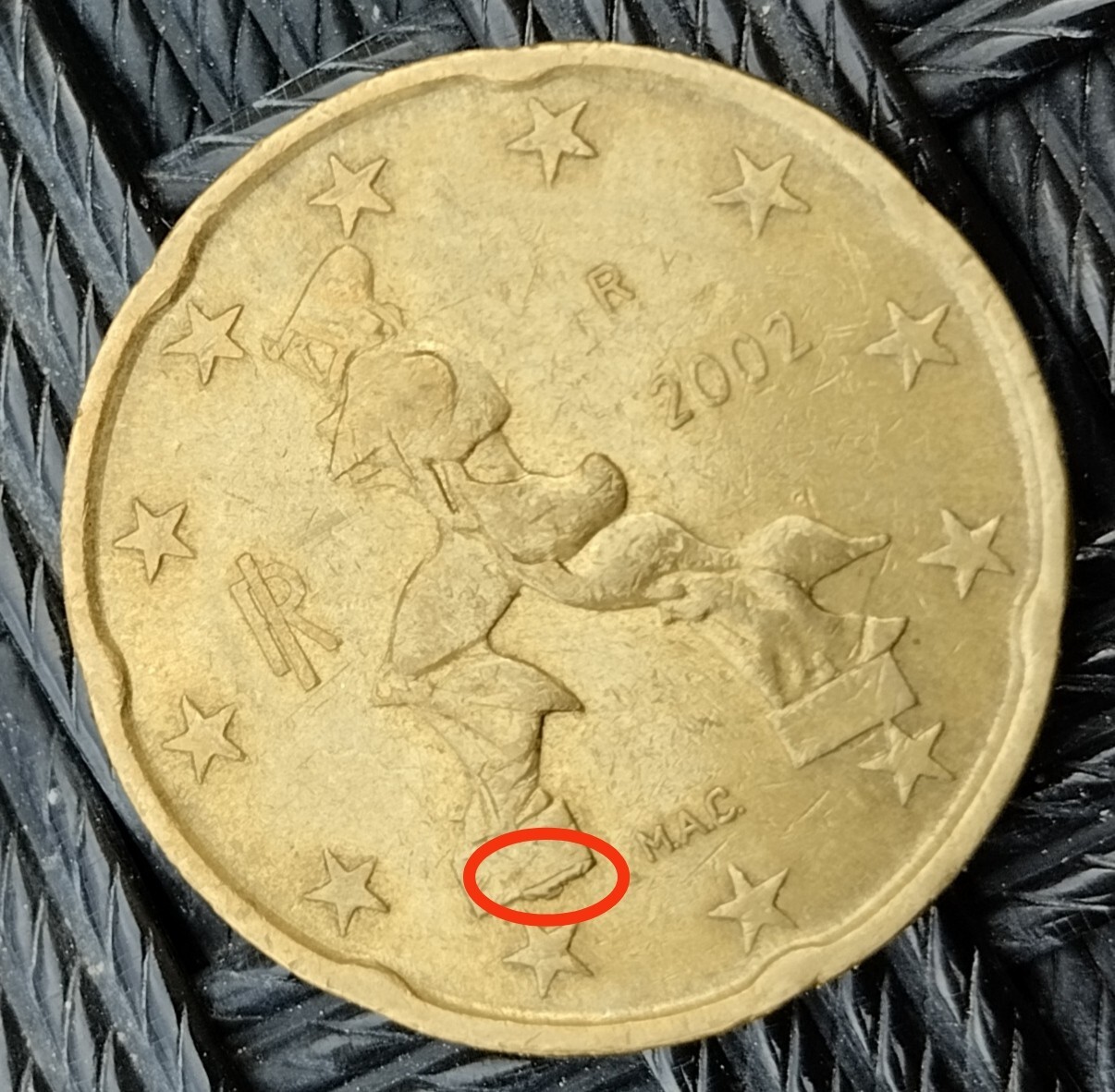 *ERROR COIN* EURO 20 Cents M.A.C. 2002 ITALY | eBay