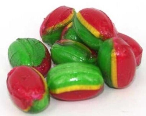 Rosey Apples (Cherry Bites) Rock Candy Hard Boiled Lollies Bulk Bag 1KG ...