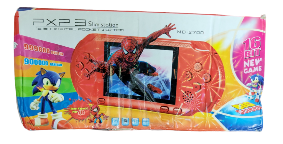 PXP3 Slim Station 16 Bit Digital Pocket System MD-2700 Red 2.7” Digital ...