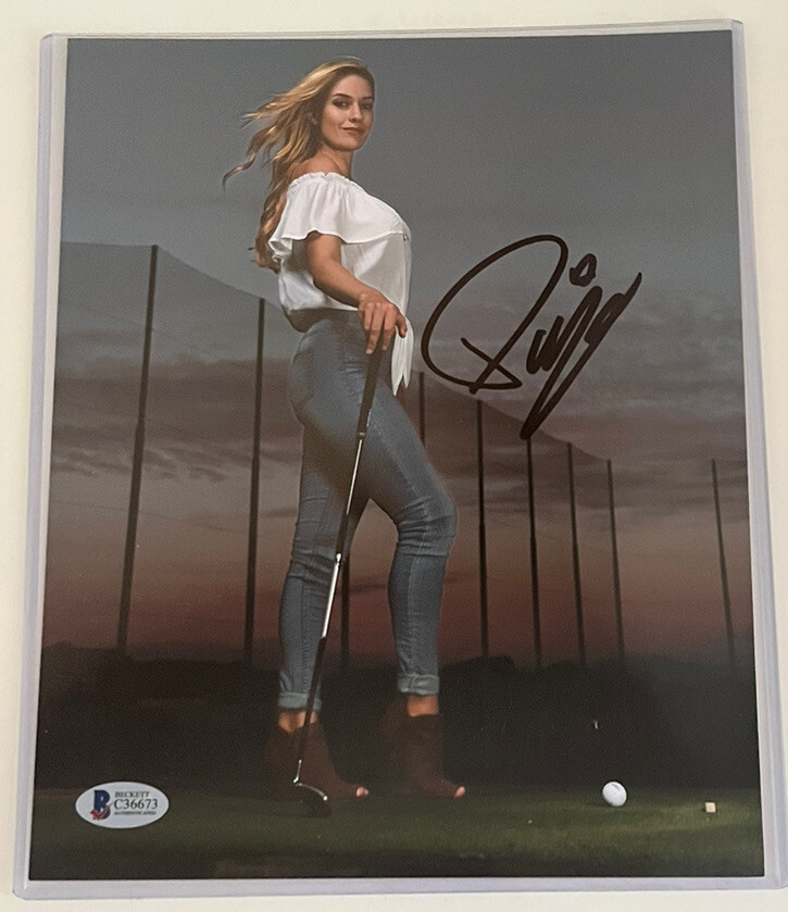 Paige Spiranac Autographed Signed Golf/Model 8X10 Photo Beckett Beckett