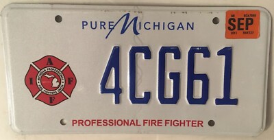 PROFESSIONAL FIREFIGHTER license plate Fireman Fire Fighter | eBay