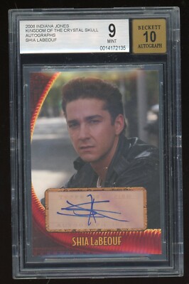 SHIA LaBEOUF 2008 Topps Indiana Jones "CRYSTAL SKULL" AUTOGRAPH CARD ...