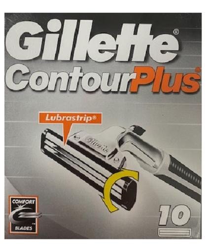 Gillette Contour Plus Razor Blade, 10 Cartridges - FITS ALL ATRA RAZORS ...