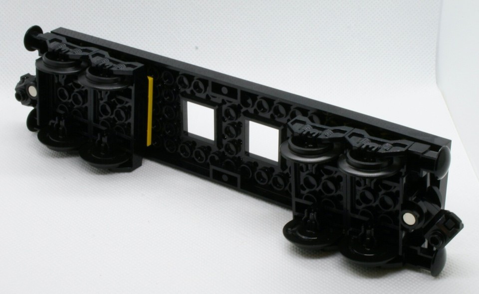 New LEGO Train Wheel Car Assembly - Black Base 6 x 24 (wheels w/Plastic ...