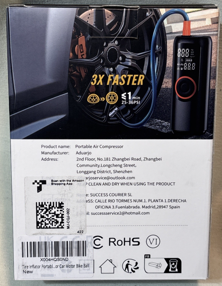 Smart Tire Inflator Air Compressor 150PSI Max NIB | eBay