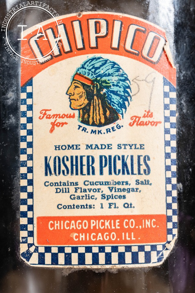 Vintage Chipico "Home Made Style" Kosher Pickles Jar | eBay