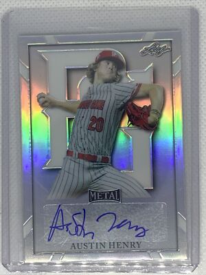 2021 LEAF METAL PERFECT GAME AUSTIN HENRY AUTO SILVER REFRACTOR | eBay