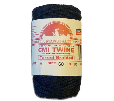 Catahoula No 60 Tarred Braided Bank Line 4 oz Spool 61 ft Nylon AA ...