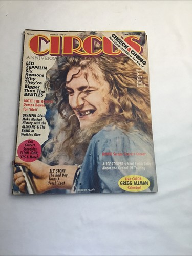 CIRCUS magazine October 1973 LED ZEPPELIN Mott The Hoople Gregg Allman ...