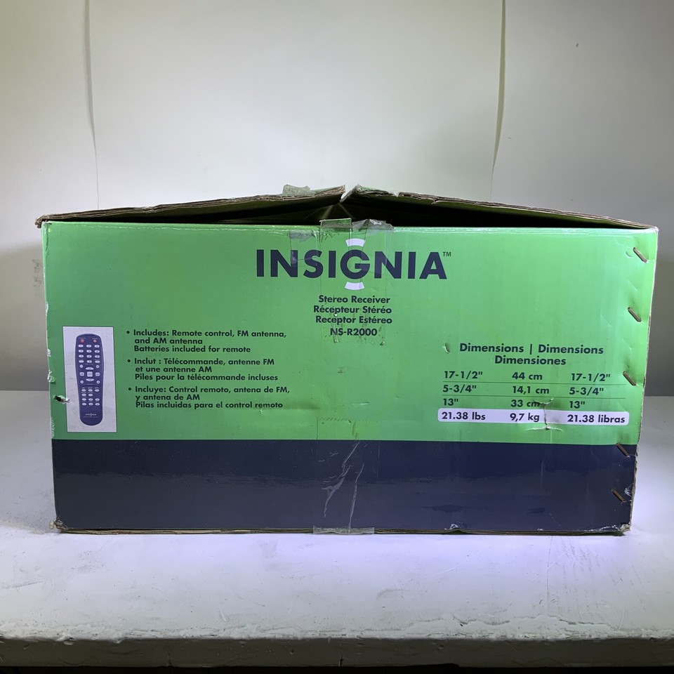 Insignia NS-R2000 2 Channel HiFi AM FM Stereo Receiver - NG Y1A | eBay