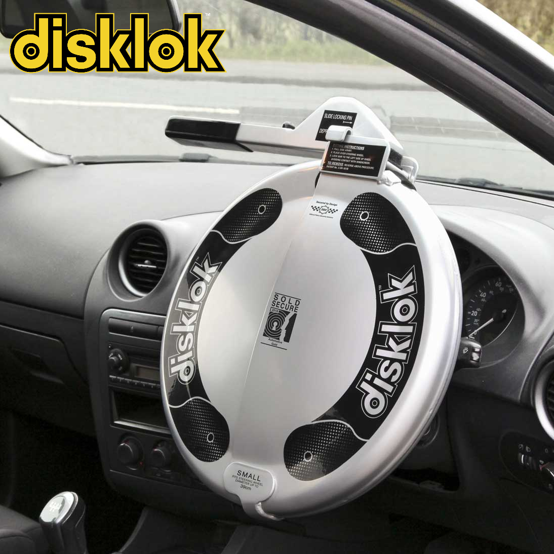 DISKLOK Security Ex Demo Full Steering Wheel Auto Anti Theft Vehicle Car Lock | eBay