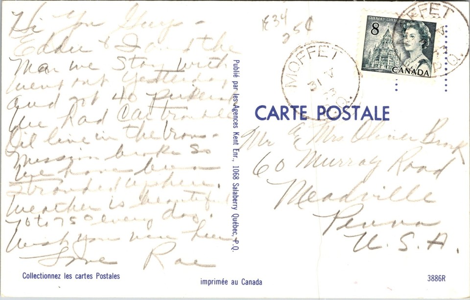 Hunter in Moffet Quebec Canada Canoe Gun Chrome Postcard B93 | eBay