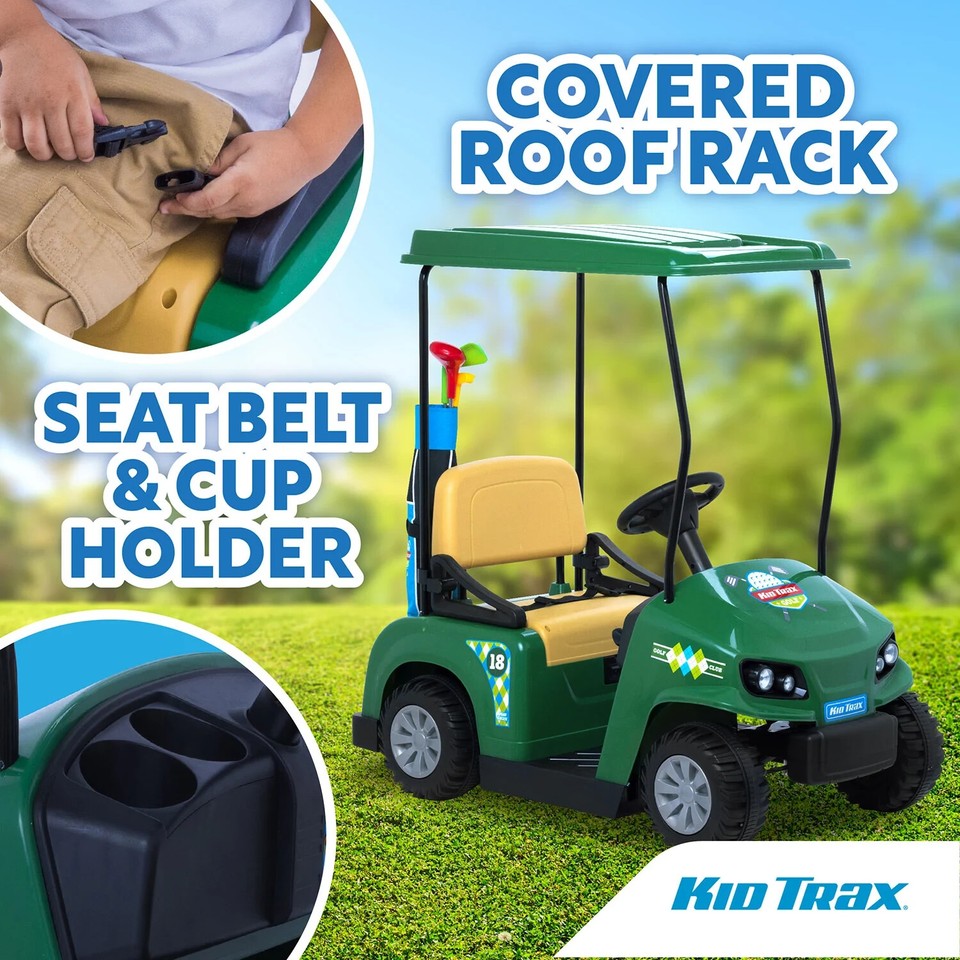 Flybar Kid Trax 12V Golf Cart Battery Powered Ride-On | eBay