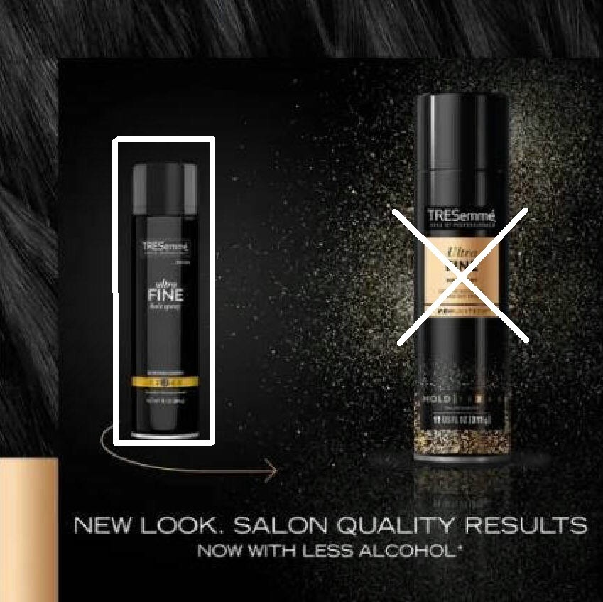 TRESemme ULTRA FINE Hair Spray 11 oz DISCONTINUED BLACK LABEL NEUTRAL ...