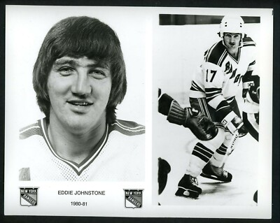 Eddie Johnstone New York Rangers team issued 1980 Press Photo | eBay