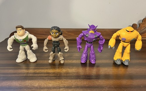 Disney Pixar LIGHTYEAR FLEXTREME Figurines Buzz Izzy Zurg Zyclops Bendy ...