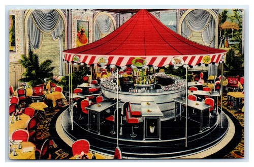 Boston, MA Postcard- WORLD FAMOUS MERRY-GO-ROUND COPLEY PLAZA | eBay