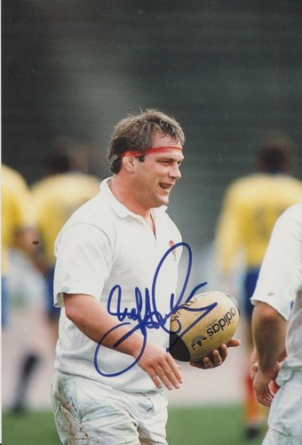 Jeff Probyn Hand Signed 12x8 Photo - England Rugby Union Autograph 1 ...