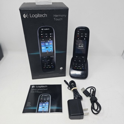 Logitech Harmony Touch 915-000199 Universal Remote /w Charging Station ...
