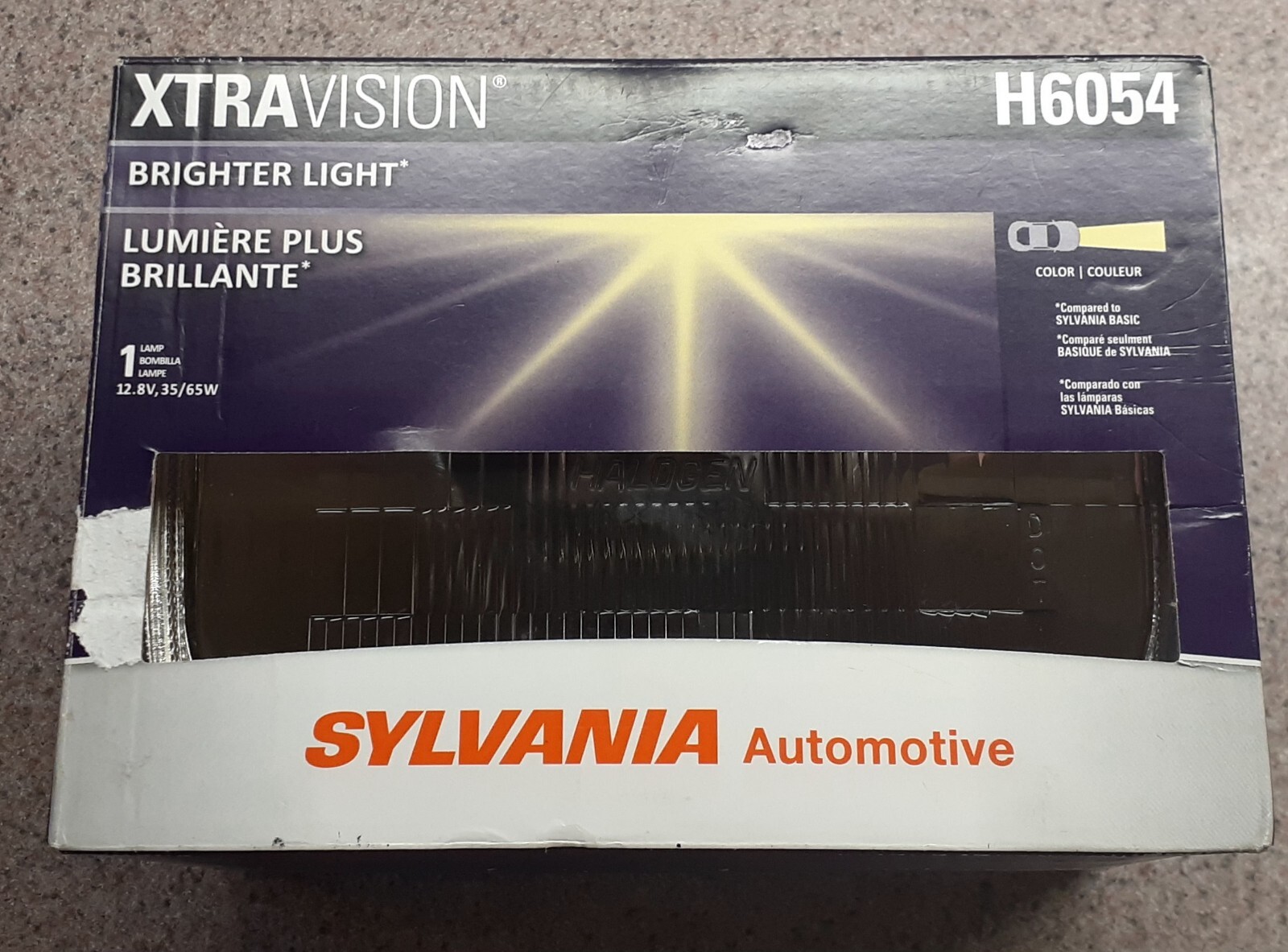 SYLVANIA - H6054 XtraVision Sealed Beam Headlight - Halogen 142x200, 1 ...