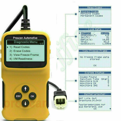 Royal Enfield Bullet 350 2018-2020 FI OBD fault code scanner diagnostic ...