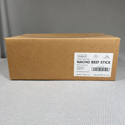 Bridgford MRE Nacho Beef Stick Entree Sandwich, Case of 48, Best By 12/ ...