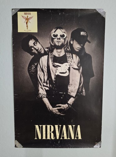 Nirvana - In Utero Original Poster Funky 22 1/4" x 34.5 Kurt Cobain ...