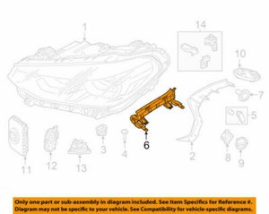 OEM SET HOLDER HEADLIGHT RH BMW X3 G01 X3 20DX 20I 1.6 20IX 63117931710 ...