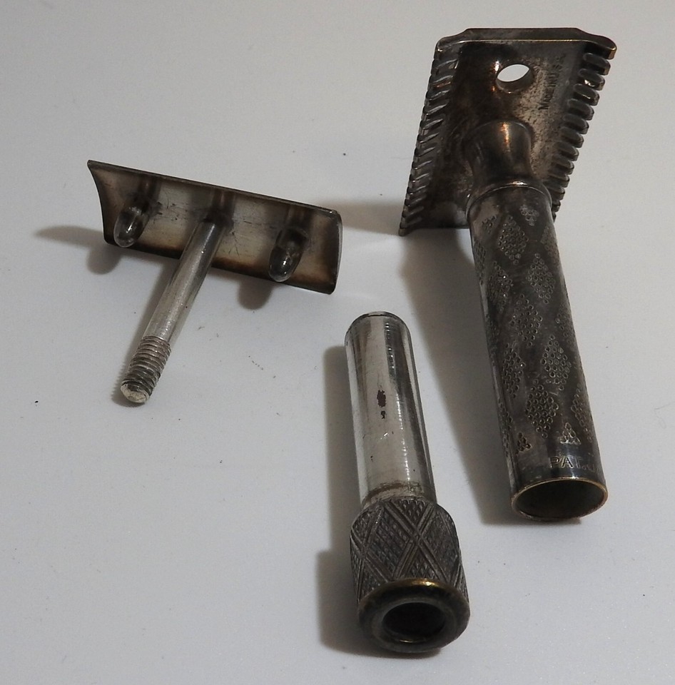 Vintage Gillette Bostonian Safety Razor Set Blade Case Shaving ...