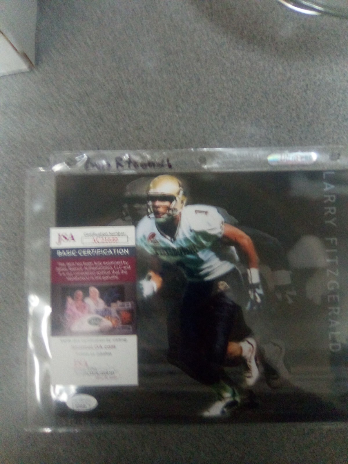 Larry Fitzgerald Autographed Memorabilia | Signed Photo, Jersey ...