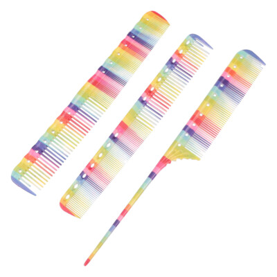 3pcs Hair Comb Braids Parting Comb Barber Hair Comb Rat Tail Combs ...