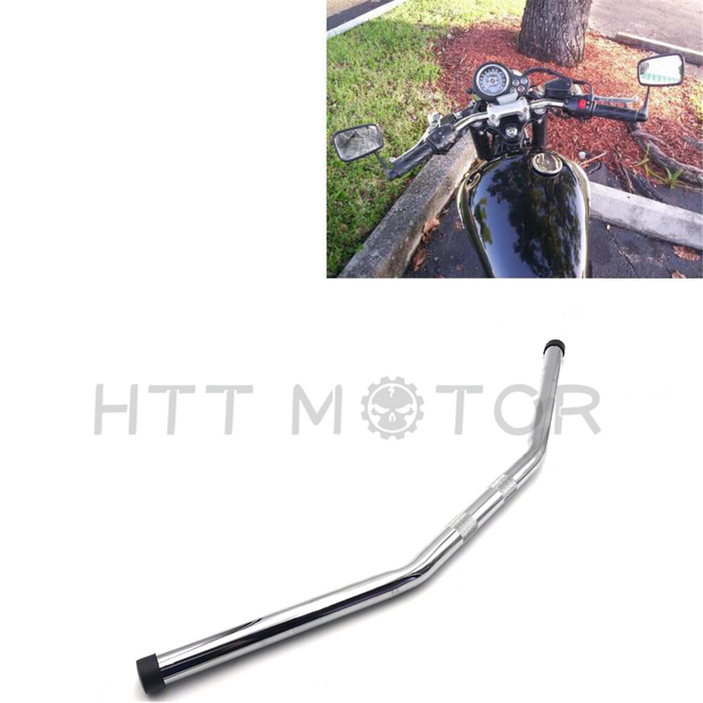 Bobber Cafe Racer Custom Handlebars 1 Inch Black Dimpled Drag Bars For ...