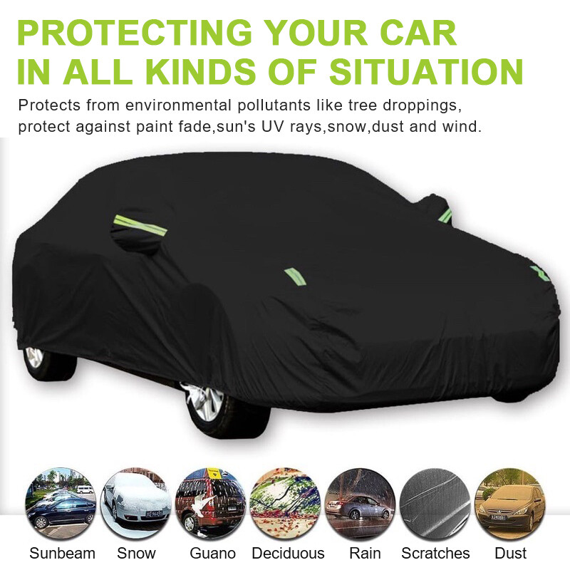 Car Cover Waterproof All Weather for car, Full car Cover Rain Sun ...