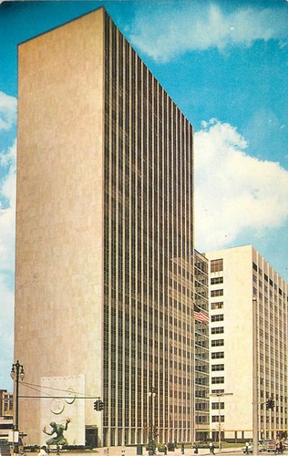 City County Building Detroit Michigan Postcard 3.5" x 5.5" From the ...