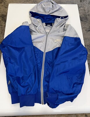 Mens Nike Sportswear Windrunner Hooded Blue Green Grey Vintage | eBay