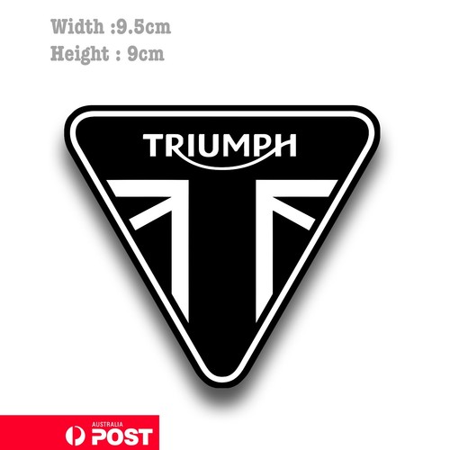 Triumph Motorcycle Logo Kingdom Black , Helmet Bike Decal Sticker ...