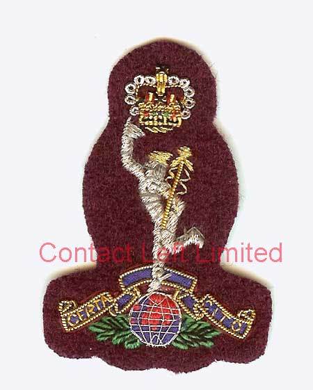 Official Royal Signals Officers Cap Badges Wire Embroided ( SAS PARA ...