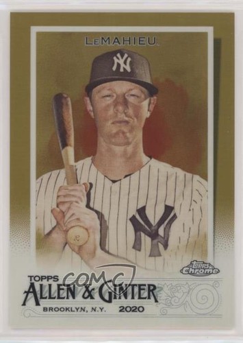 2020 Topps Allen & Ginter Chrome Gold Refractor /50 DJ LeMahieu #80 | eBay