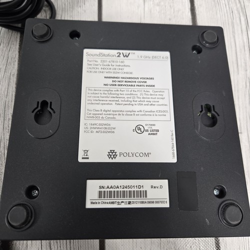Polycom Soundstation 2W Conference Phone 2201-67800-160 | eBay